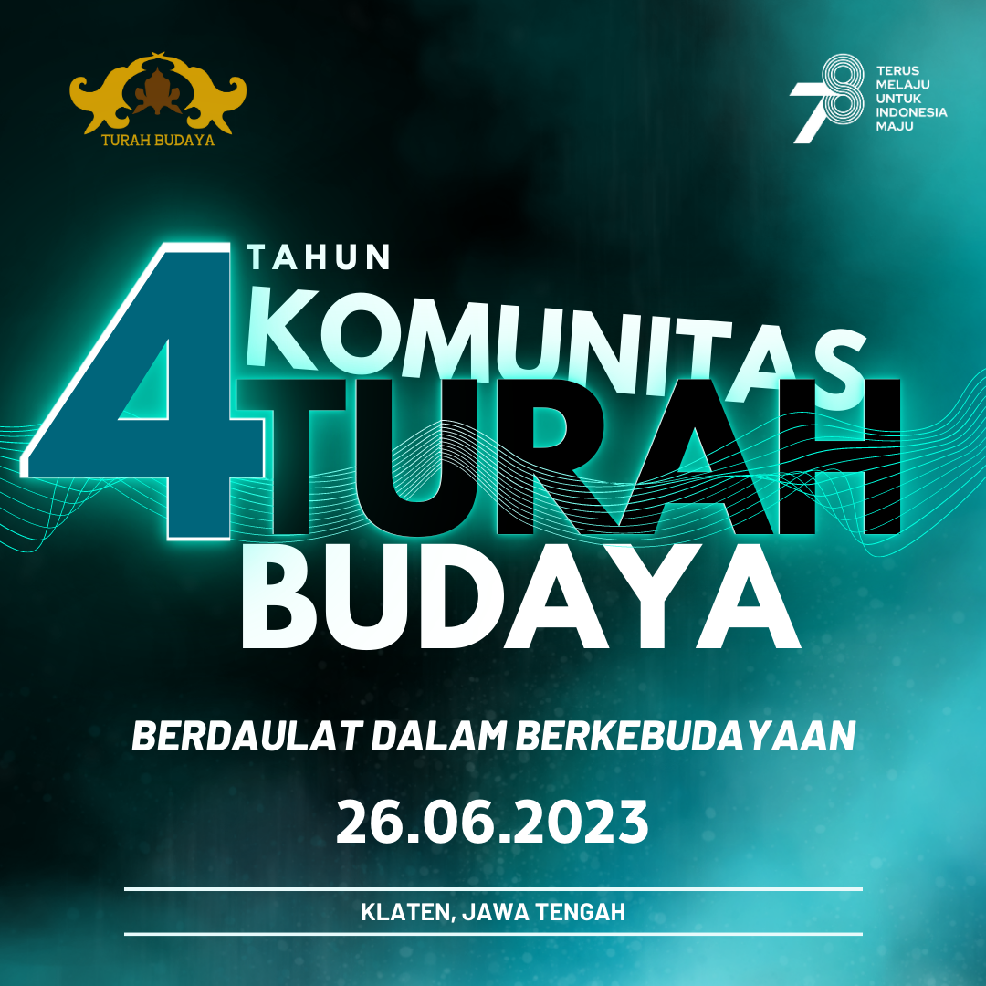 Peringatan Hari Lahir Komunitas Turah Budaya Ke-4 Tahun 2023 - Situs Resmi